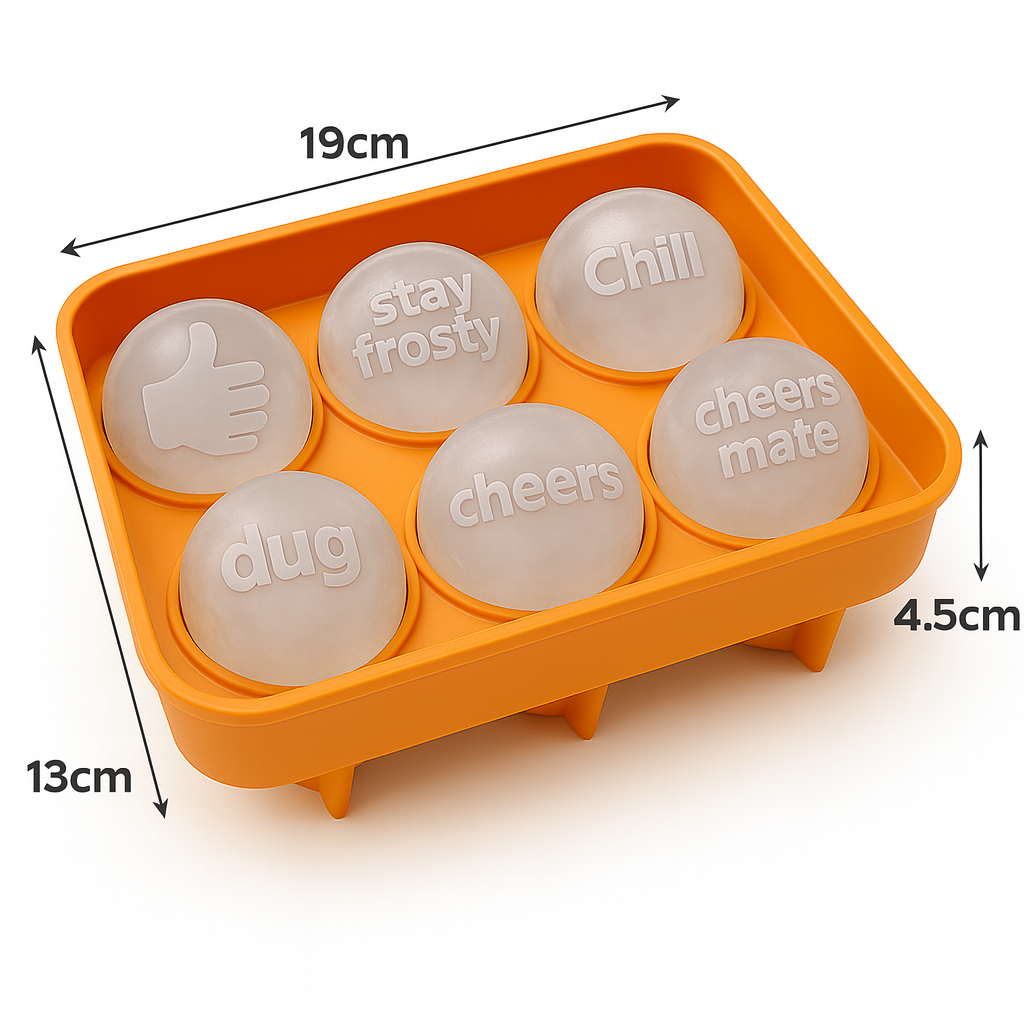 XL Ice Sphere Tray | Silicone Ice Ball Mold 4.5cm – My Mate Dug